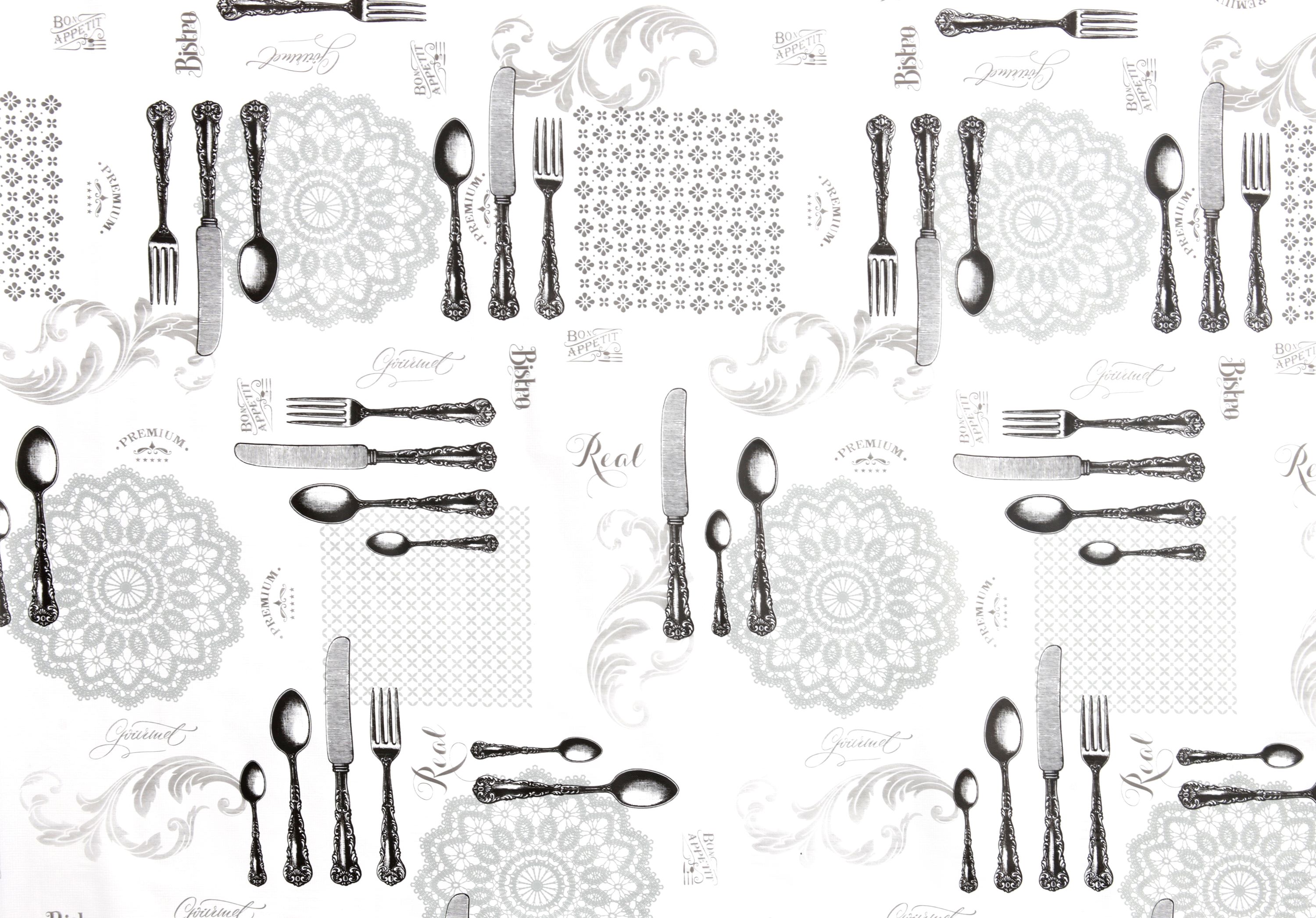 Toalha de Mesa Carinho Rolo 1,37m x 30m Talheres Bistrô Kapazi - Kapazi Elo